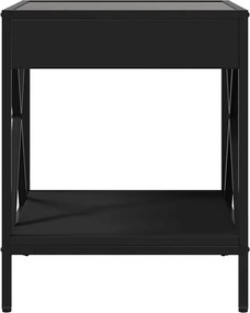 Noční stolek s Infinity LED černý 40 x 40 x 49 cm 3284096