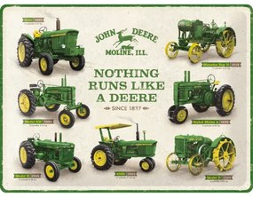 Postershop Plechová cedule: John Deere (Model Chart) - 40x30 cm