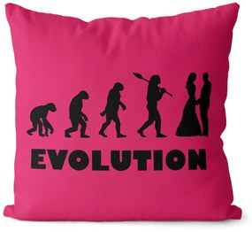 Polštářek Evolution Svatba (Velikost: 40 x 40 cm)