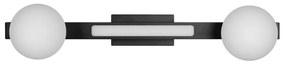 Nástěnné svítidlo Magnet1, 2x bílé skleněné stínítko + 1x LED 13W, b