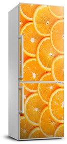 Wallmuralia Nálepka na ledničku Plátky pomeranče 60x180 cm