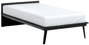 Studentská postel 100x200cm Nebula - černá/šedá