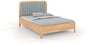 Buková postel s čalouněným čelem - Modena - zvýšená,   ,  160x200 cm