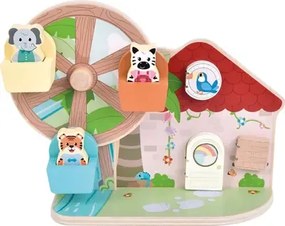 small foot Motorická hračka s ruským kolem Přátelé z džungle