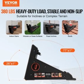 Ladder Levler 172,4 kg Load PP Leveling Nářadí s úložným prostorem pro nerovný povrch