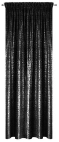 Černý závěs na pásce CYPR 140x270 cm