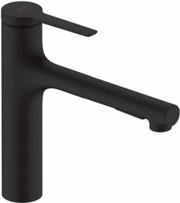 Hansgrohe Zesis M33, dřezová baterie 160, s výsuvnou sprškou, černá matná, 74801670