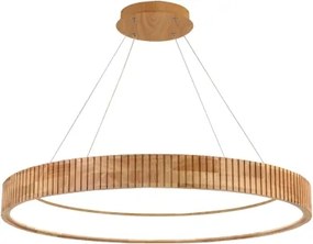 Brilagi - LED Lustr na lanku FALCON WOOD MODERN LED/60W/230V pr. 80 cm dřevo