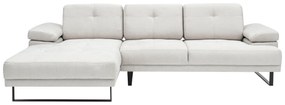 Atelier del Sofa Rohová sedací souprava Mustang Small Left - Beige, Béžová