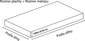 Prostěradlo froté světlemodrá TiaHome - 200x220cm