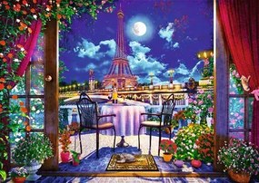 Trefl - Puzzle - Premium Plus Tea Time: Noční Paříž / 1000 dílků / 68.