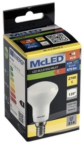 LED žárovka E14 McLED R50 4,9W (40W) teplá bílá (2700K), reflektor 120° ML-317.004.87.0
