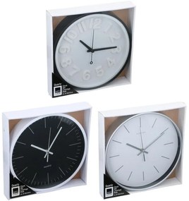 ARTICASA Nástěnné hodiny 30 cm bílá / černáED-224296bila
