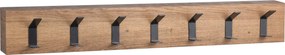 XXXLutz ŠATNÍ PANEL, černá, barvy dubu, 70/10/5 cm - Šatní panely - 001815026402