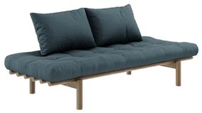 sofa PACE by Karup - 75*200 cm carob (hnědá) + futon petrol blue 757