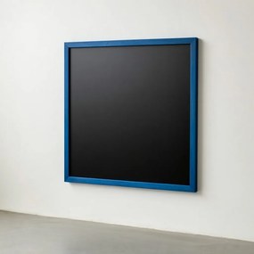 Toptabule.sk Černá křídová tabule v modrém dřevěném rámu COLOR 100x200 cm