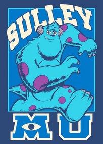 VOPI Dětský koberec Monsters University Sulley modrý  95x133 cm