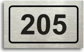 ACCEPT Číslo na dveře - typ 01 (50x30mm) - bílá tabulka - barevný tisk