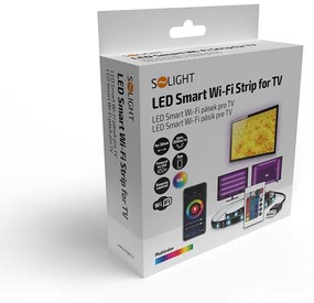 SOLIGHT LED WIFI smart RGB pásek pro TV, 4x50cm, USB