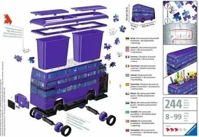 Ravensburger 3D Puzzle Harry Potter autobus / 216 dílů / 30.3 x 13.9 x