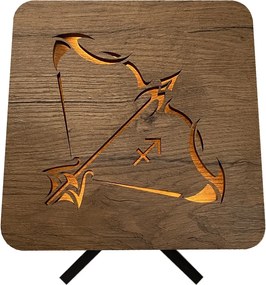Li-Go Znamení "Střelec" lampa 19x19 cm provedení povrchu: dub světlý