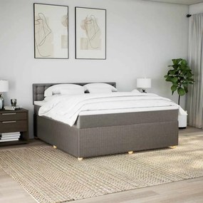 Box spring postel s matrací taupe 180x200 cm textil 3289853