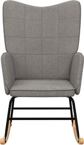 Houpací křeslo taupe textil 328016