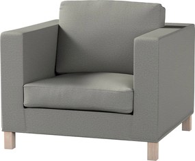 Potah na křesko IKEA Karlanda, krátký barva šedá látka pletený vzor