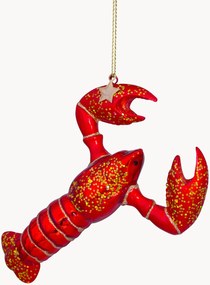 Ručně foukaná vánoční ozdoba Lobster