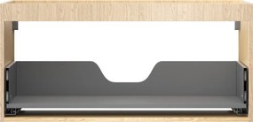 Mexen Box-A, závěsná skříňka 100 cm, 1 zásuvka, dub, 91AX0-1000-470-1-81