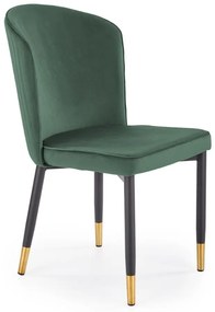 Jídelní židle Dio, zelená / černá