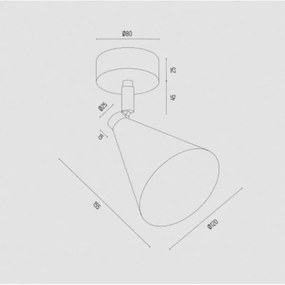 Argon 8255 - Bodové svítidlo LUCINDA 1xE14/7W/230V zlatá