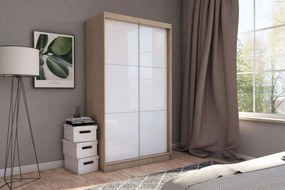 Skříň s posuvnými dveřmi 150 cm Gabriela Barva: Sonoma / Bílá