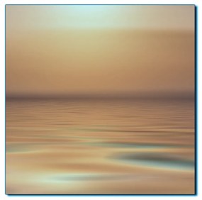 Obraz na plátně - Klidné moře při západu slunce - čtverec 3280FA (50x50 cm)