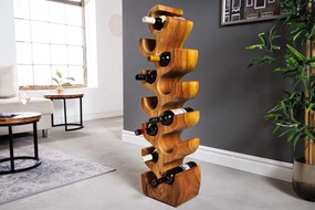 Designový stojan na víno ze suarového dřeva Arte 101cm