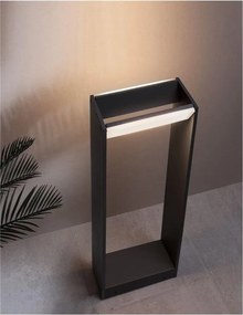 NV 713121 Venkovní sloupkové svítidlo TWIN tmavě šedý hliník akrylový difuzor LED 2x5W 3000K 220-240V rotační 0-90st. IP54 - NOVA LUCE