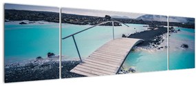 Obraz dřevěného mostu (170x50 cm)