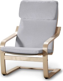 Sedák na křeslo IKEA Poäng barva šedá látka pletený vzor