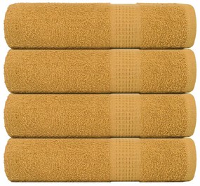 Ručníky FROGN 4 ks zlaté 100x150 cm 360 g/m² 136813