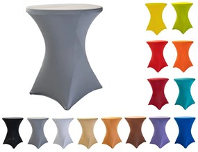 Elastický ubrus na koktejlový bistro stůl ⌀80 cm VÍCE BAREV Barva: 8 TYRKYSOVÁ