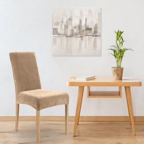 Potah na židli D91 04 tmavě béžový
