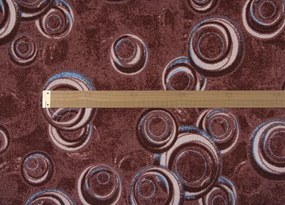 Koberce Breno Metrážový koberec DROPS 84, šíře role 400 cm, Červená, Vícebarevné