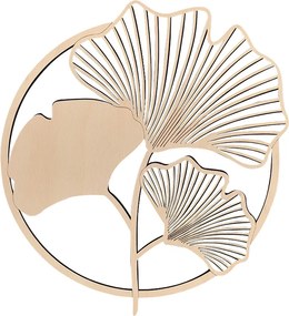 AMADEA Dřevěný obraz Ginkgo biloba, rozměr 27 cm, český výrobek