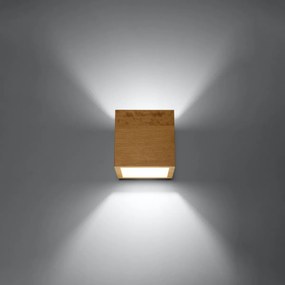 Sollux Lighting Nástěnné svítidlo QUAD přírodní dřevo