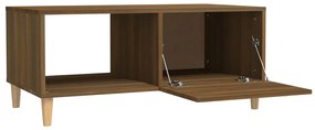 Konferenční stolek hnědý dub 89,5 x 50 x 40 cm kompozitní dřevo - Default Title