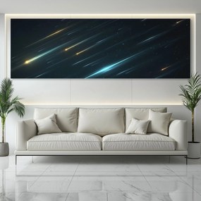 Obraz na plátně - Roj meteoritů Asrael FeelHappy.cz Velikost obrazu: 240 x 80 cm
