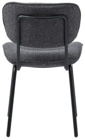 Designová židle Rashtin tmavě šedá