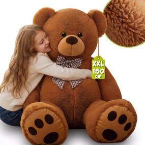Plyšová hračka Plyšový medvěd XXL hnědý 150cm