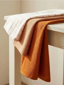 Sinsay - Sada kuchyňských utěrek s bavlnou 3 pack - oranžová