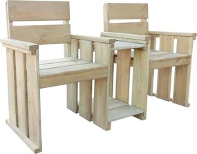 vidaXL 2místná zahradní lavice 150 cm impregnované borové dřevo [43260]